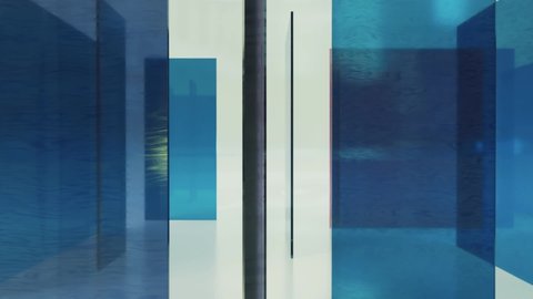 Colorful Glass Texture Reflection Video Render Stock Footage Video (100 ...