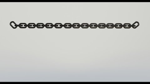 3d Animation Swing Rusty Chain Isolated Stock Footage Video (100% ...