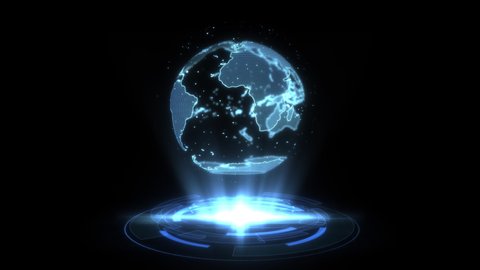 Seamless Loop Hologram Light Show Scan Stock Footage Video (100% ...