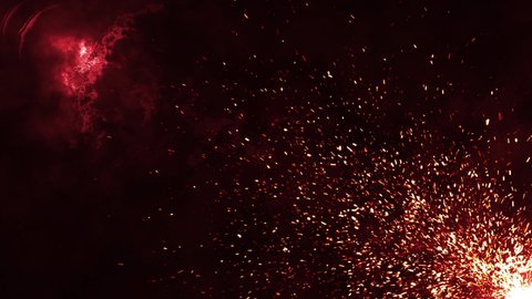 Animated Light Effect Background Fire Particles Stock Footage Video ...