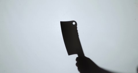 Shadow Murderer Kills His Victim Knife Stock Footage Video (100% ...