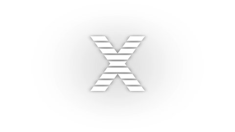 White X Icon Shadow Isolated On Stock Footage Video (100% Royalty-free ...