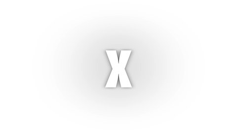 White X Icon Shadow Isolated On Stock Footage Video (100% Royalty-free ...