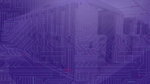 Animation Light Spot Over Microprocessor Connections Stock Footage Video (100% Royalty-free ...