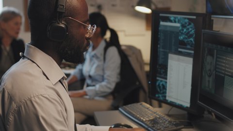 Side View Tilting Young Black Man Stock Footage Video (100% Royalty-free) 1093747225 | Shutterstock