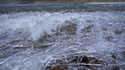 Impressive Lake Baikal Siberia Melting Ice Stock Footage Video (100% ...