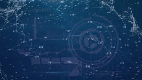 Animation Circle Spinning Numbers Dots Connected Stock Footage Video (100% Royalty-free ...