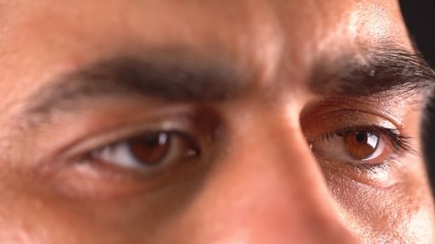 Human Eyes Blinking His Eyes Stock Footage Video (100% Royalty-free ...