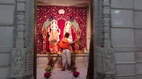 Tirupati Sri Laxmi Narayan Temple India Stock Footage Video (100% ...