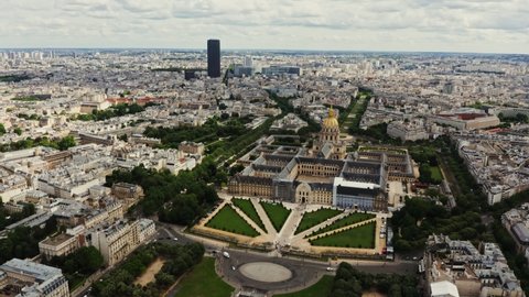 Architectural Complex Park Area Les Invalides Stock Footage Video (100% ...