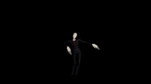 Slenderman Dance Animation Full Hd 1920x1080 Stock Footage Video (100% ...
