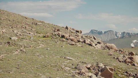 Tundra Rocks Rocky Mountain National Park Stock Footage Video (100% ...