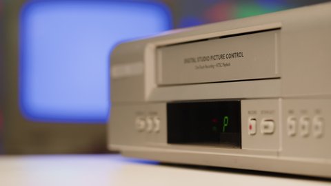 Old Video Recorder Closeup Vhs Retro Stock Footage Video (100% Royalty ...