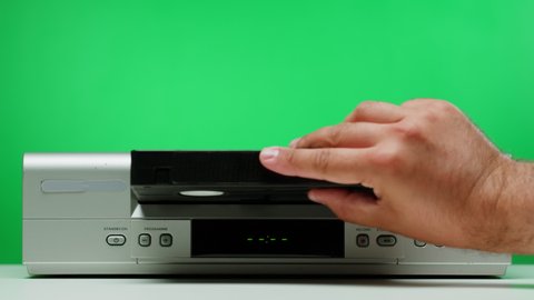 Old Video Recorder Closeup Vhs Retro Stock Footage Video (100% Royalty ...