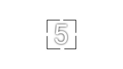 Countdown Timer On White Background Stock Footage Video (100% Royalty ...