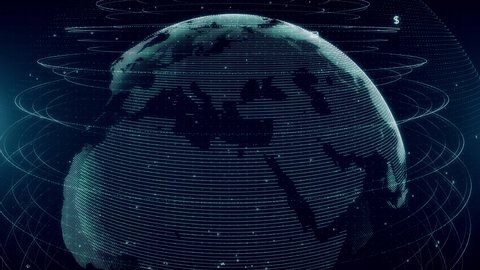 World Digital Connect Background Stock Footage Video (100% Royalty-free ...