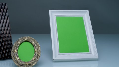 Green Color Key Video Photo Frame Stock Footage Video (100% Royalty ...