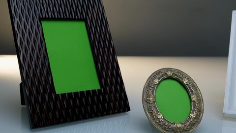 Green Color Key Video Photo Frame Stock Footage Video (100% Royalty ...