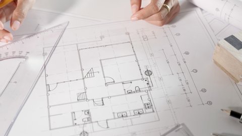 49 Office floor plan elements Stock Video Footage - 4K and HD Video ...