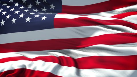 American Flag Loop Realistic 4k 30 Stock Footage Video (100% Royalty ...