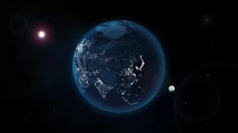 4k 3d Earth Animation Planet Earth Stock Footage Video (100% Royalty ...