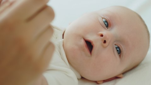 Top View Newborn Baby Lying Down Stock Footage Video (100% Royalty-free) 1093846091 | Shutterstock