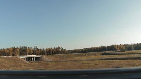 Ascent Bridge Road Interchange Overpass Trestle Stock Footage Video ...