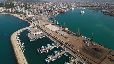 Port Durres Gate Adriatic Sea Balkans Stock Footage Video (100% Royalty ...
