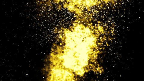 Gold Particles Moving Background Fast Energy Stock Footage Video (100% ...