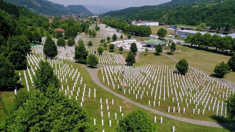 4k Srebrenica Memorial Center Bosnia Herzegovina Stock Footage Video (100% Royalty-free ...
