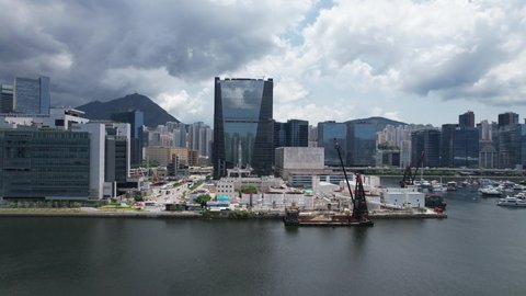 Seaside Commercial Residential Construction Site Kai Stock Footage ...