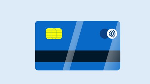 Bank Card Animation Credit Cards Noncash Stock Footage Video (100% ...