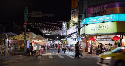 Taipei Taiwan 01 September 2022 Shida Stock Footage Video (100% Royalty ...