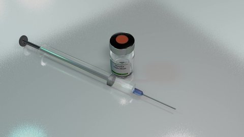 Animation Rendering Human Insulin Injection Vial Stock Footage Video ...