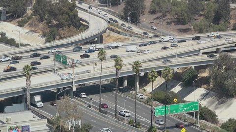 Los Angeles Freeways Overpasses Stock Footage Video (100% Royalty-free ...