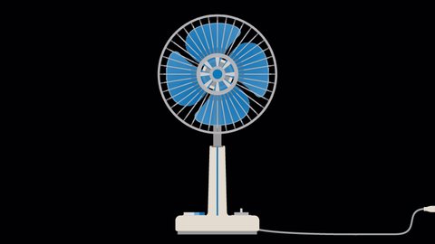 1970s Showa Retro Metal Fan Illustration Stock Footage Video (100% ...