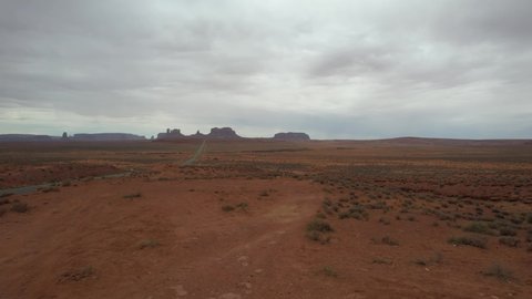 Flying Over Canyons Monument Valley Stock Footage Video (100% Royalty ...