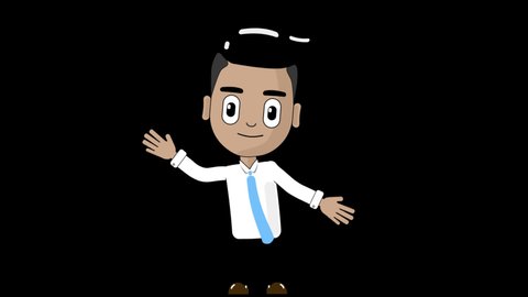 Man Talking Head Animation Character Loop Stock Footage Video (100% ...