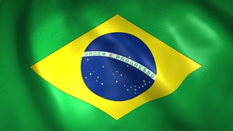 Seamless Loop Animation Brazil Flag 4k Stock Footage Video (100% ...