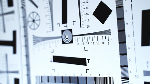 Digital Stillcamera Optic Lens Sharpness Testing Stock Footage Video ...