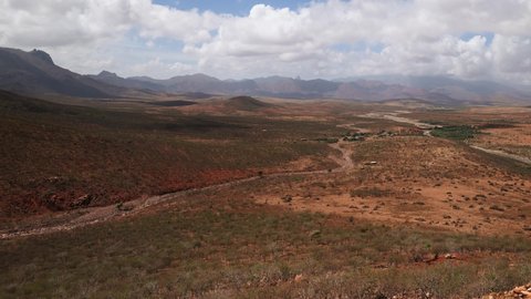 Shadows Clouds Pass Over Inhospitable Landscape Stock Footage Video ...