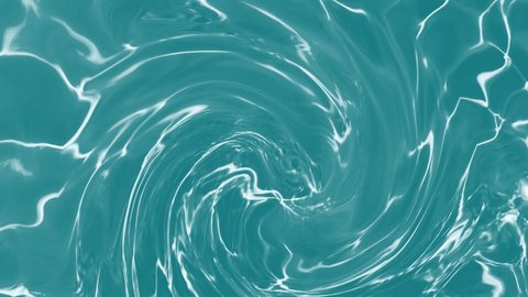 Animated Twirl Liquid Cyan Color Glossy Stock Footage Video (100% ...