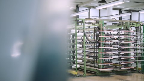 Mechanization Shop Industrial Workshop Which Automatic Stock Footage ...