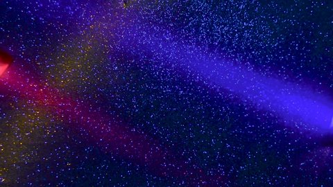 Multicolored Beams Light Blink On Dark Stock Footage Video (100% ...