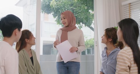 Young Arab Asia Team Gen Z Stock Footage Video (100% Royalty-free ...