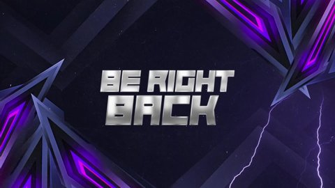 Twitch Be Right Back Screen Twitch Stock Footage Video (100% Royalty ...