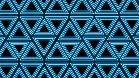 4k Neon Glowing Triangles Texture Design Stock Footage Video (100% ...