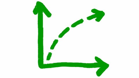 Animated Financial Growth Chart Trend Line Stock Footage Video (100% ...