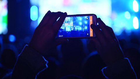 Woman Sits On Boyfriend Shoulders Clapping Stock Footage Video (100% ...