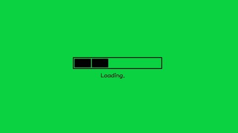 Load Progress Green Background Loading Element Stock Footage Video (100 ...